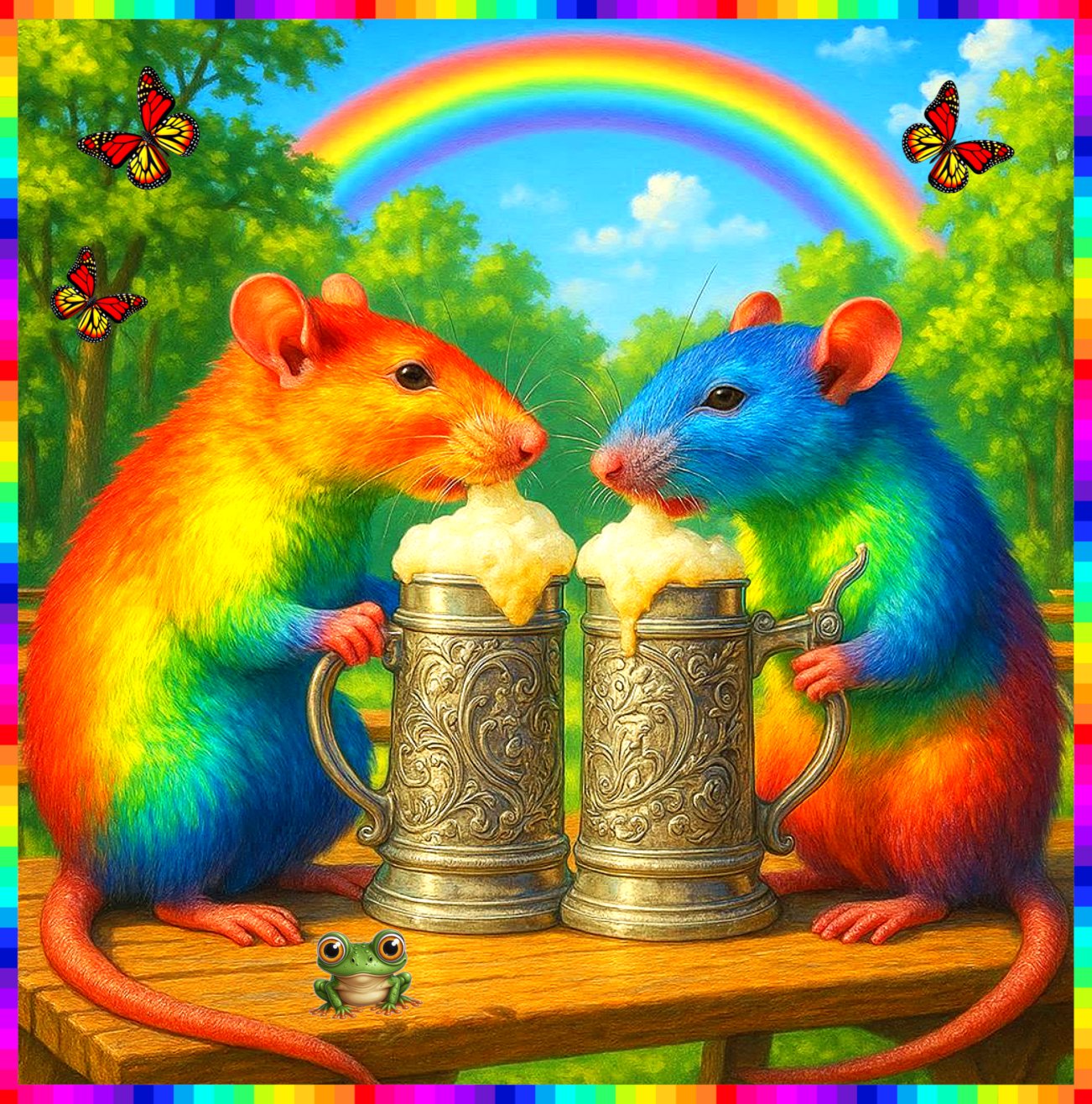Solve AI October Rats jigsaw puzzle online with 100 pieces