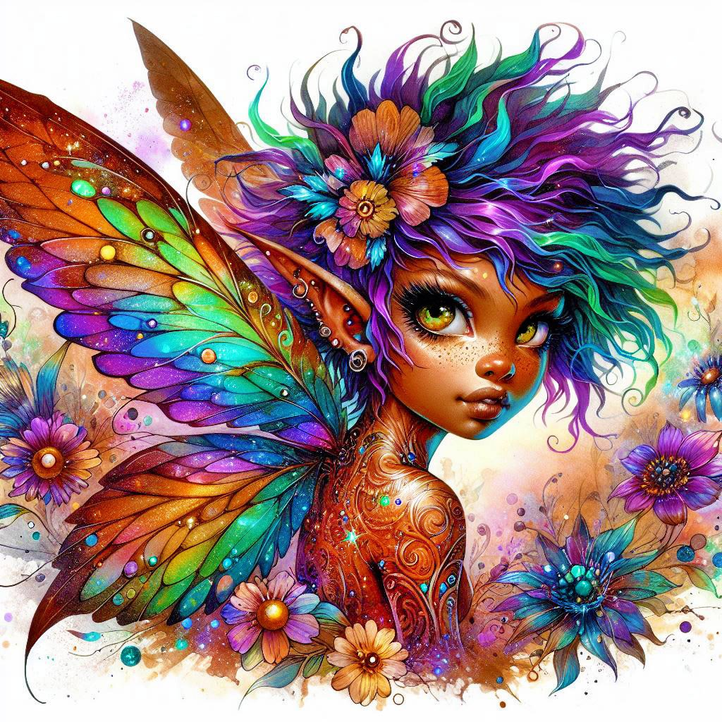 Solve Gina the adorable Pixie jigsaw puzzle online with 64 pieces