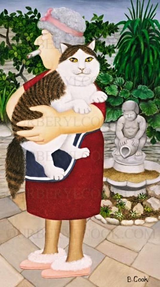 Solve Beryl Cook jigsaw puzzle online with 112 pieces