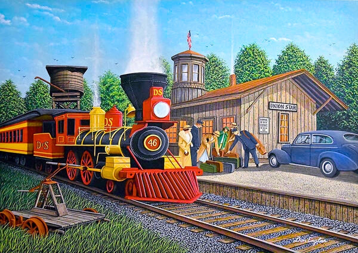 Jigsaw Puzzle | 165 pieces | Train Depot | Jigidi