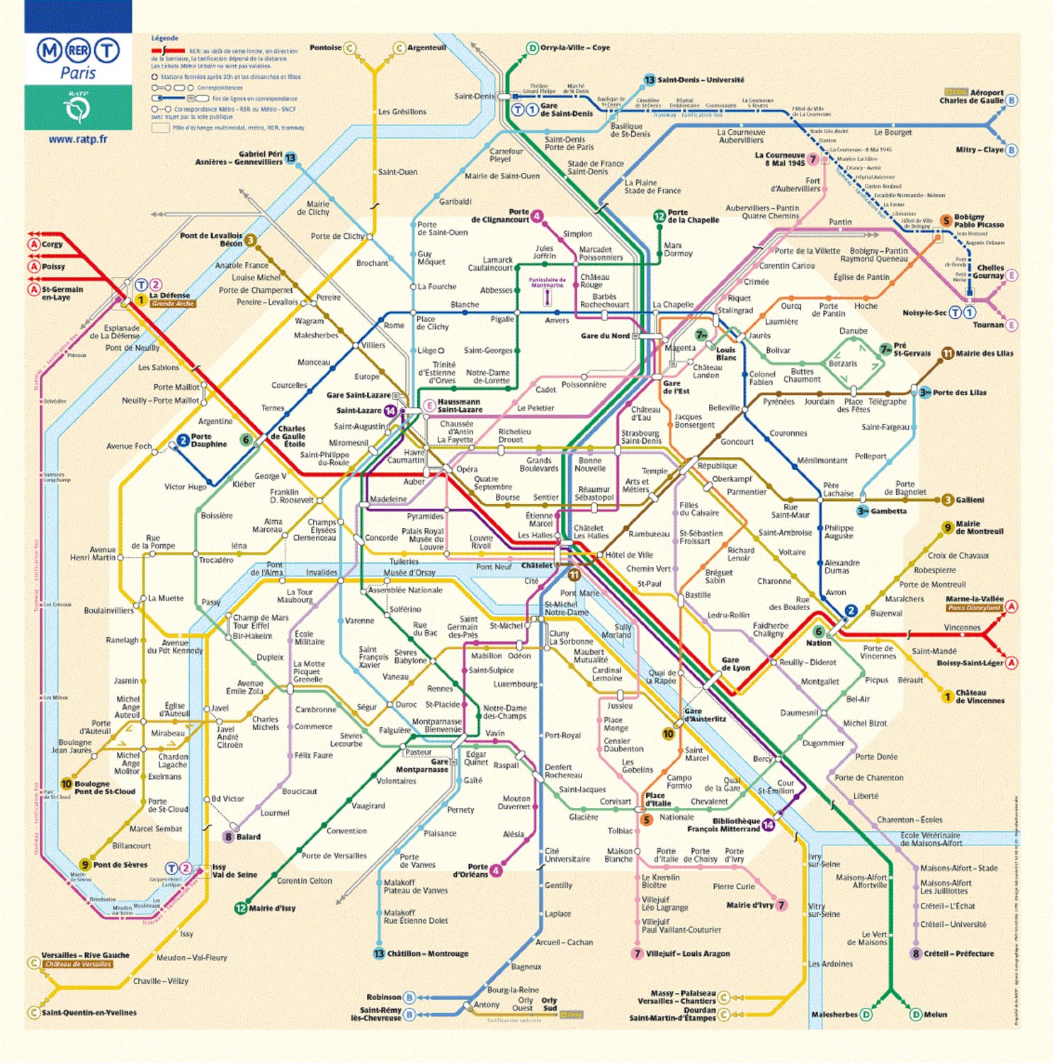 Solve Another Paris Metro Map jigsaw puzzle online with 600 pieces