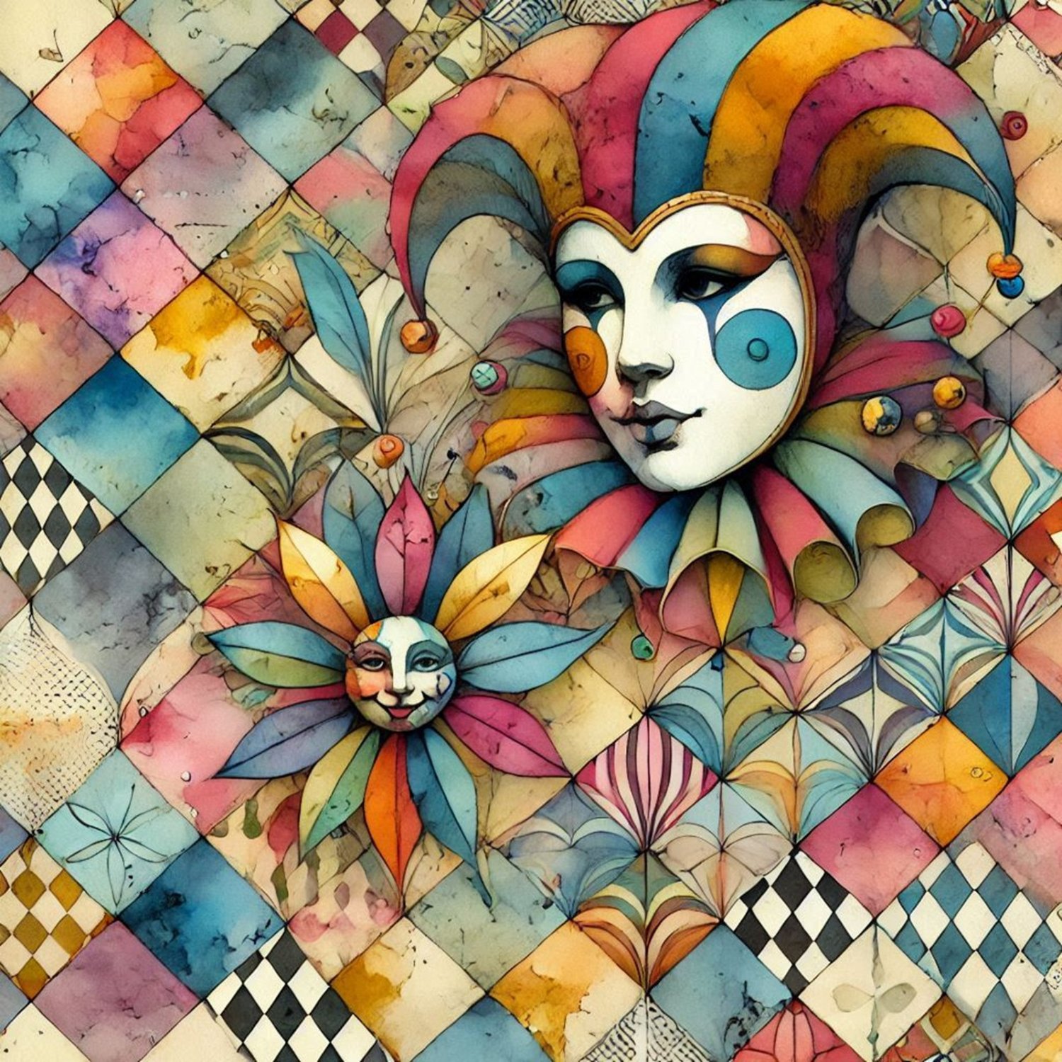 Solve Harlequin (resizeable 9 to 600 pieces) jigsaw puzzle online with ...