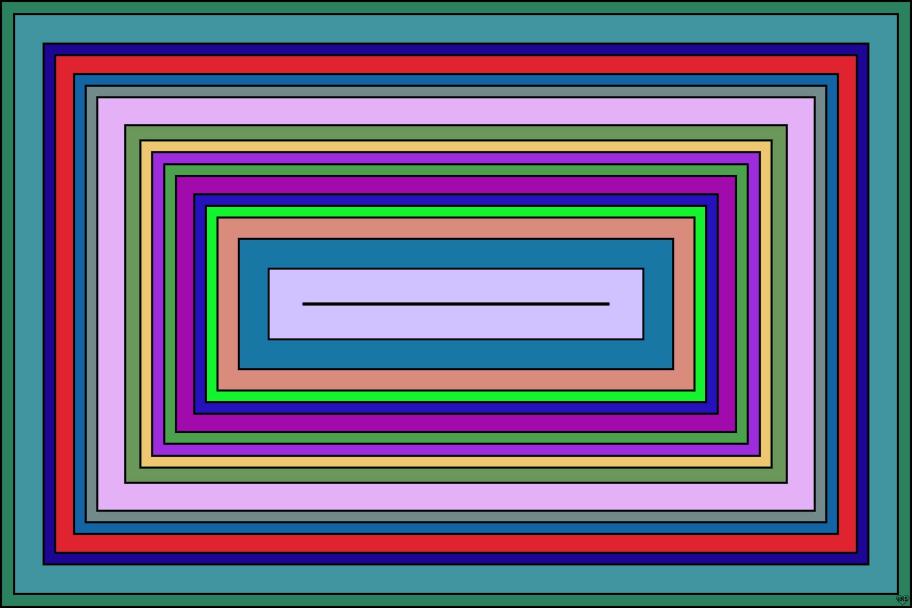 Solve Concentric Rectangles!! ~ M jigsaw puzzle online with 96 pieces