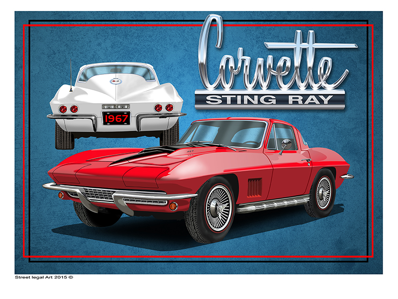 Solve 1967 Corvette jigsaw puzzle online with 130 pieces