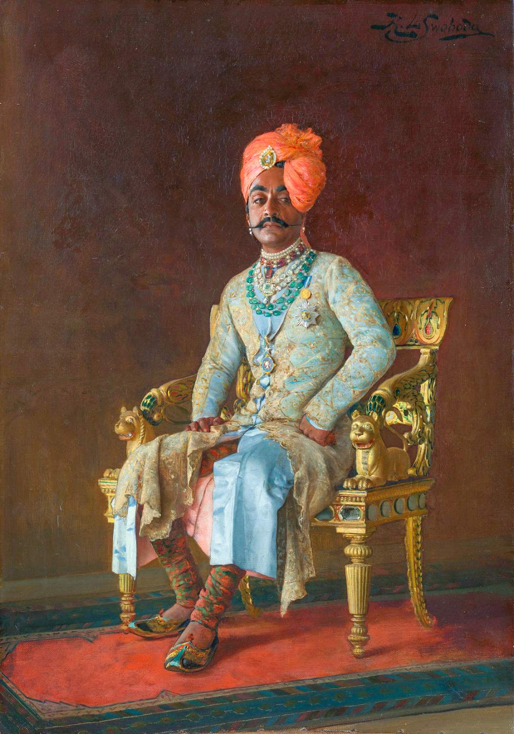 Solve Lieutenant-General Sir Pratap Singh jigsaw puzzle online with 204 ...
