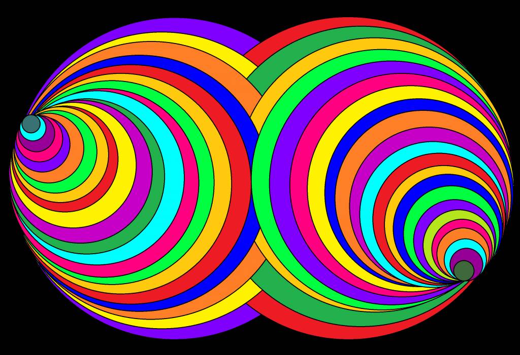 Solve Two Circles Minus (As Large As It Will Go) jigsaw puzzle online ...