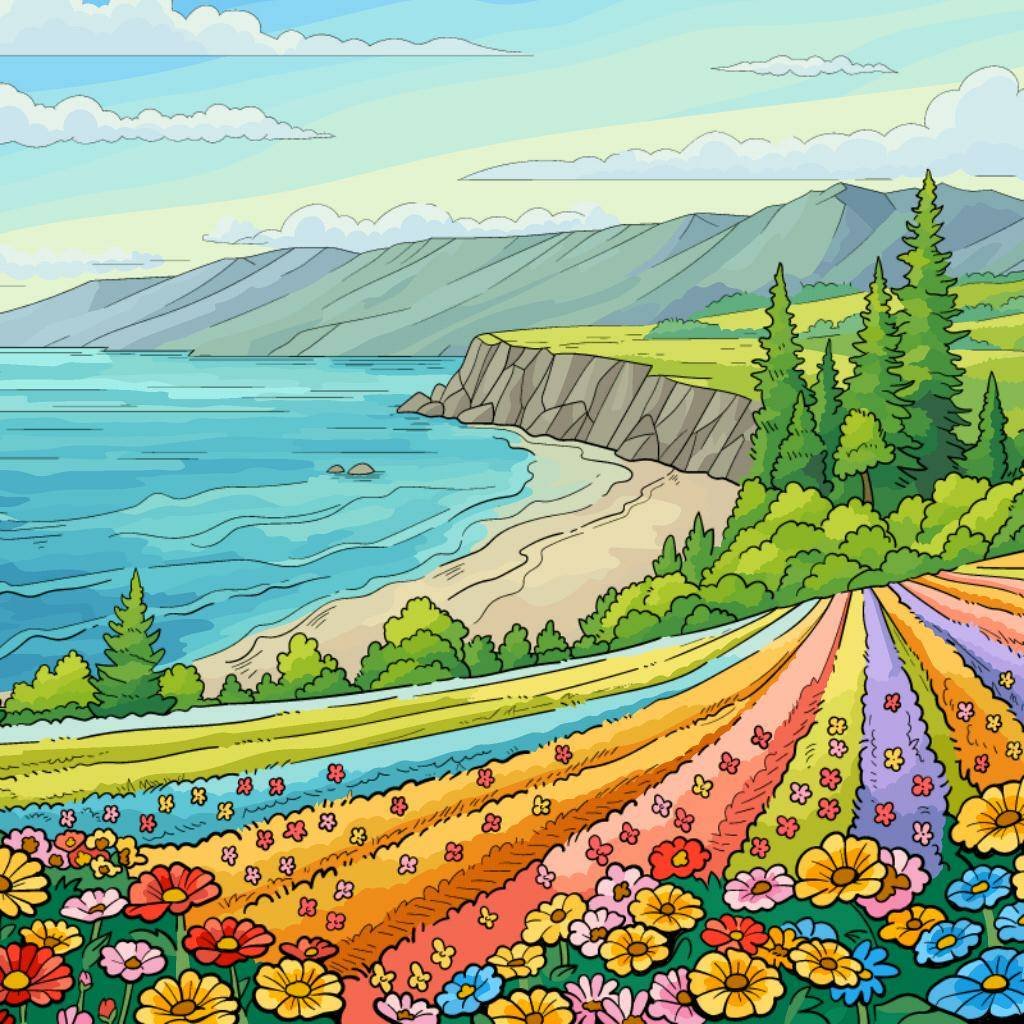 Solve 20 Relax with Color jigsaw puzzle online with 64 pieces