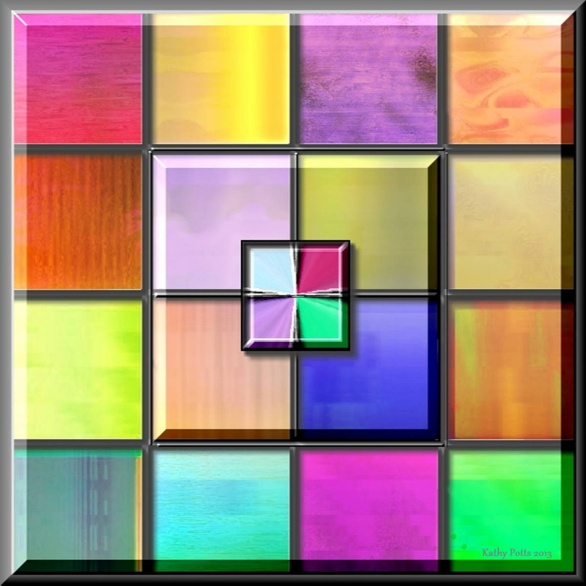 Solve Muted Blocks jigsaw puzzle online with 225 pieces