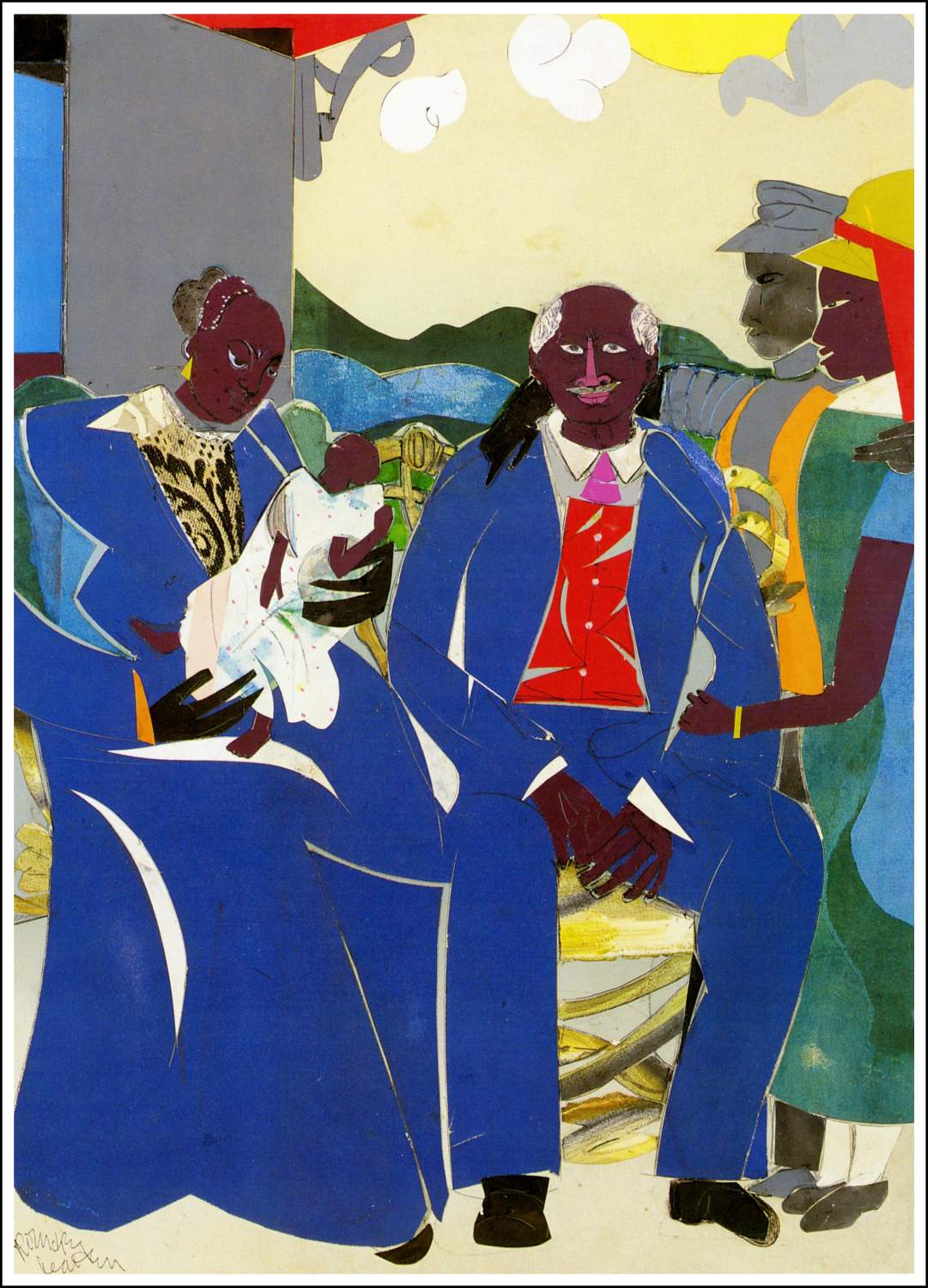 Jigsaw Puzzle | 165 pieces | Family (1988) ~ Romare Bearden | Jigidi