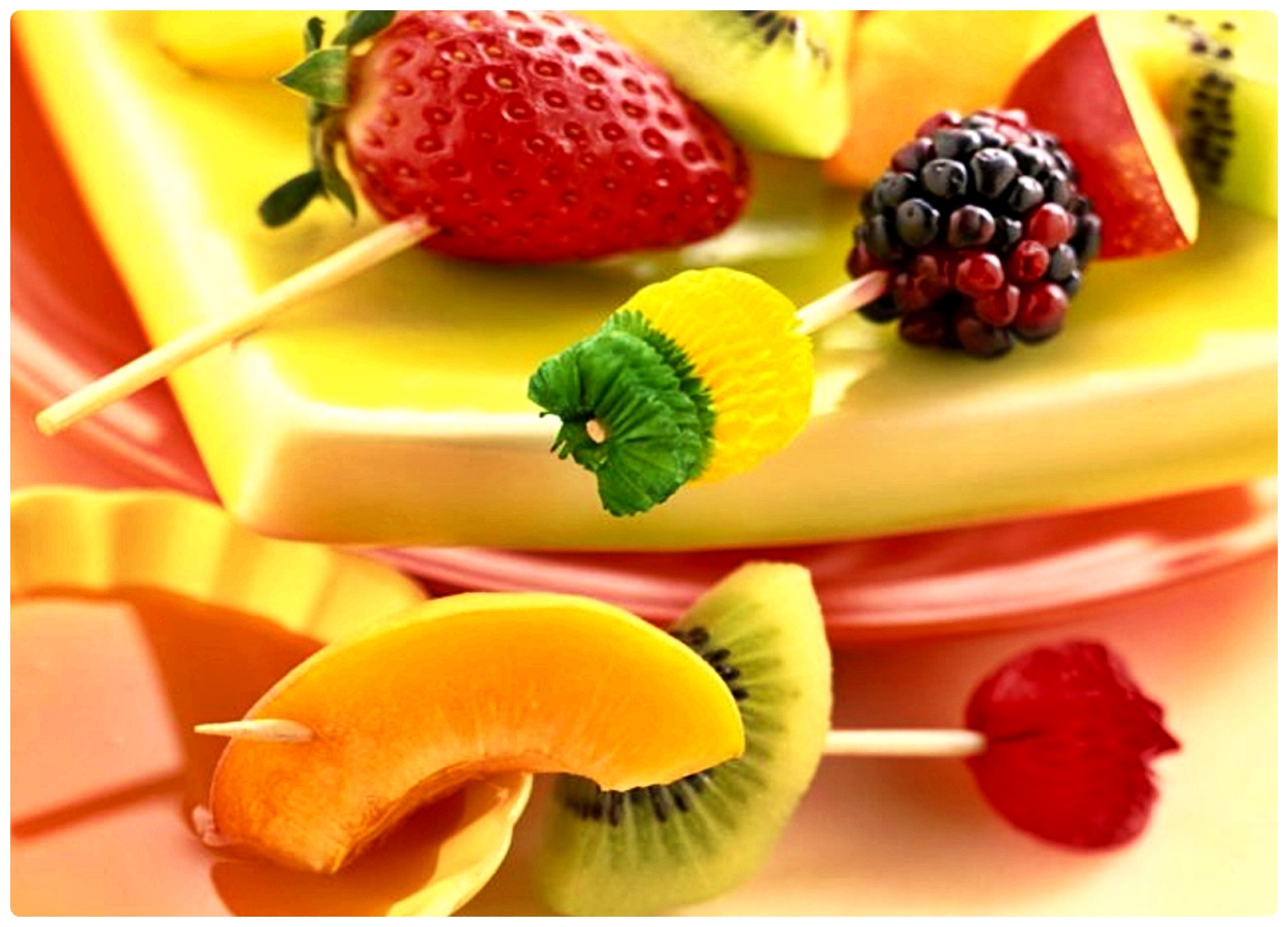 Solve Speared Fruit Nibbles jigsaw puzzle online with 300 pieces