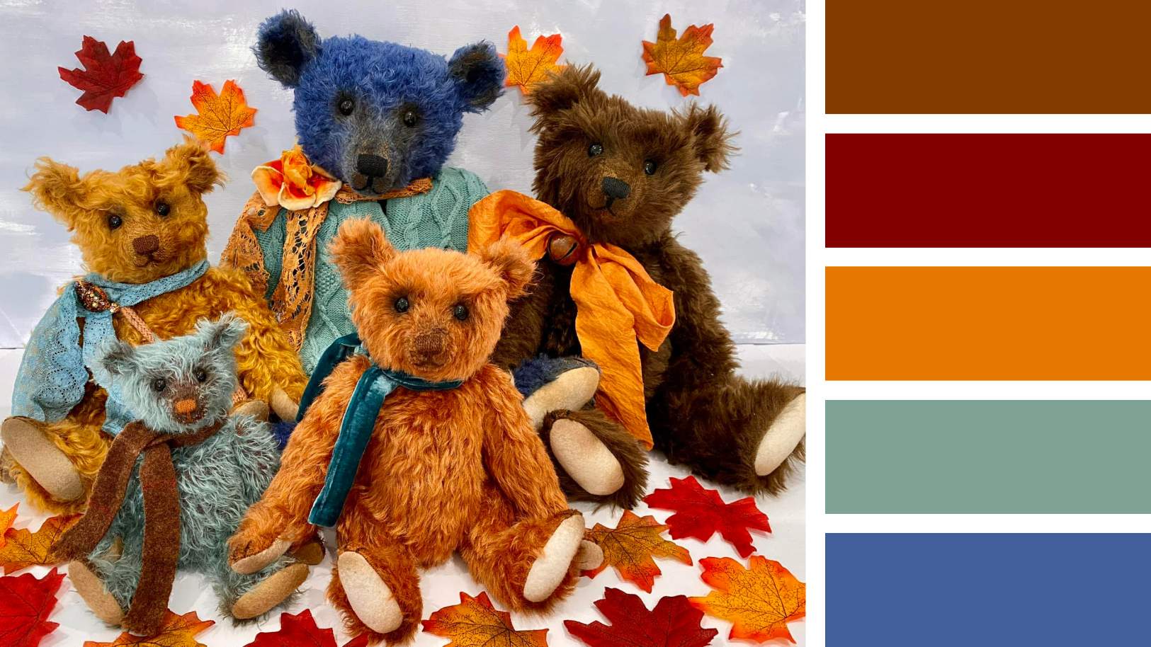 Solve Barricane Bears Autumn Collection (Small) jigsaw puzzle online ...