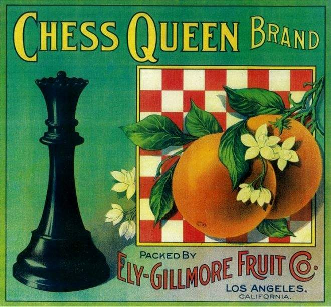 Solve vintage fruit label jigsaw puzzle online with 121 pieces