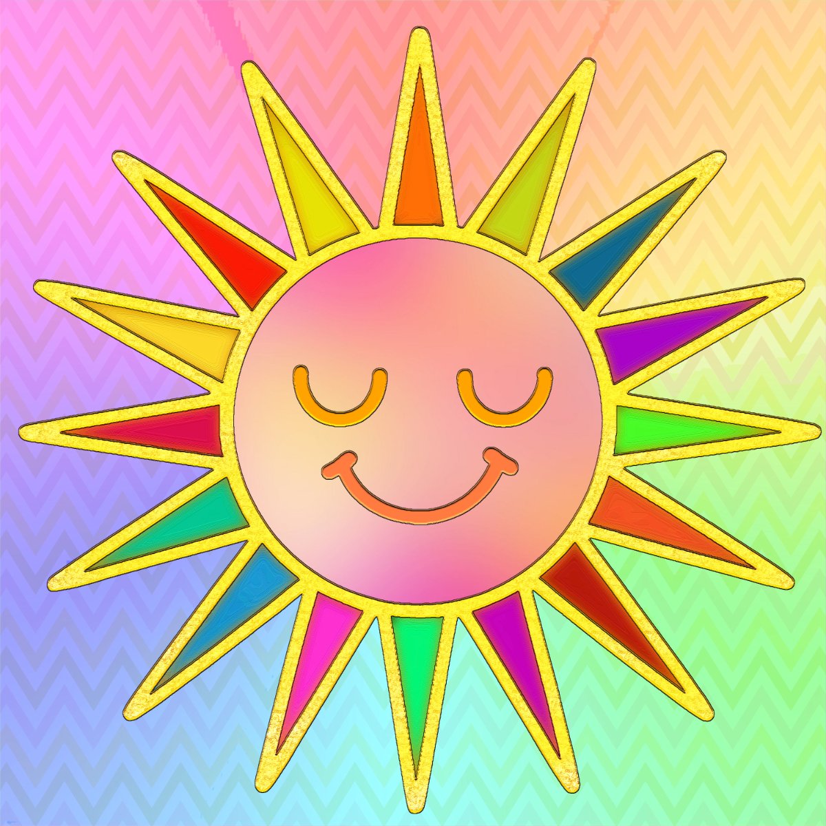 Solve HAPPY SUNSHINE jigsaw puzzle online with 36 pieces