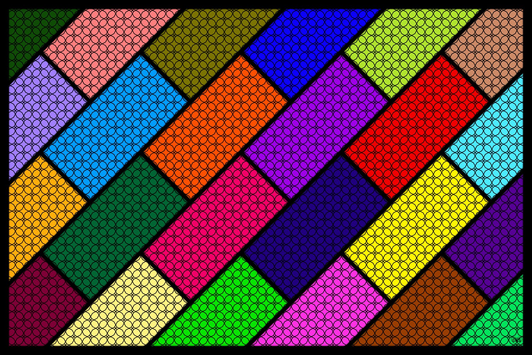 Solve Patterned Pavers!! ~ M jigsaw puzzle online with 96 pieces