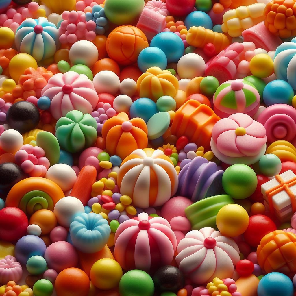 Solve Multicoloured Candies 1 jigsaw puzzle online with 306 pieces