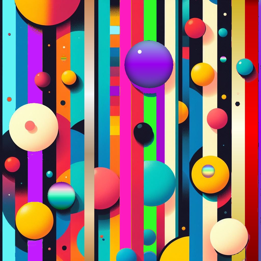 Solve STRIPES AND CRCLES jigsaw puzzle online with 100 pieces