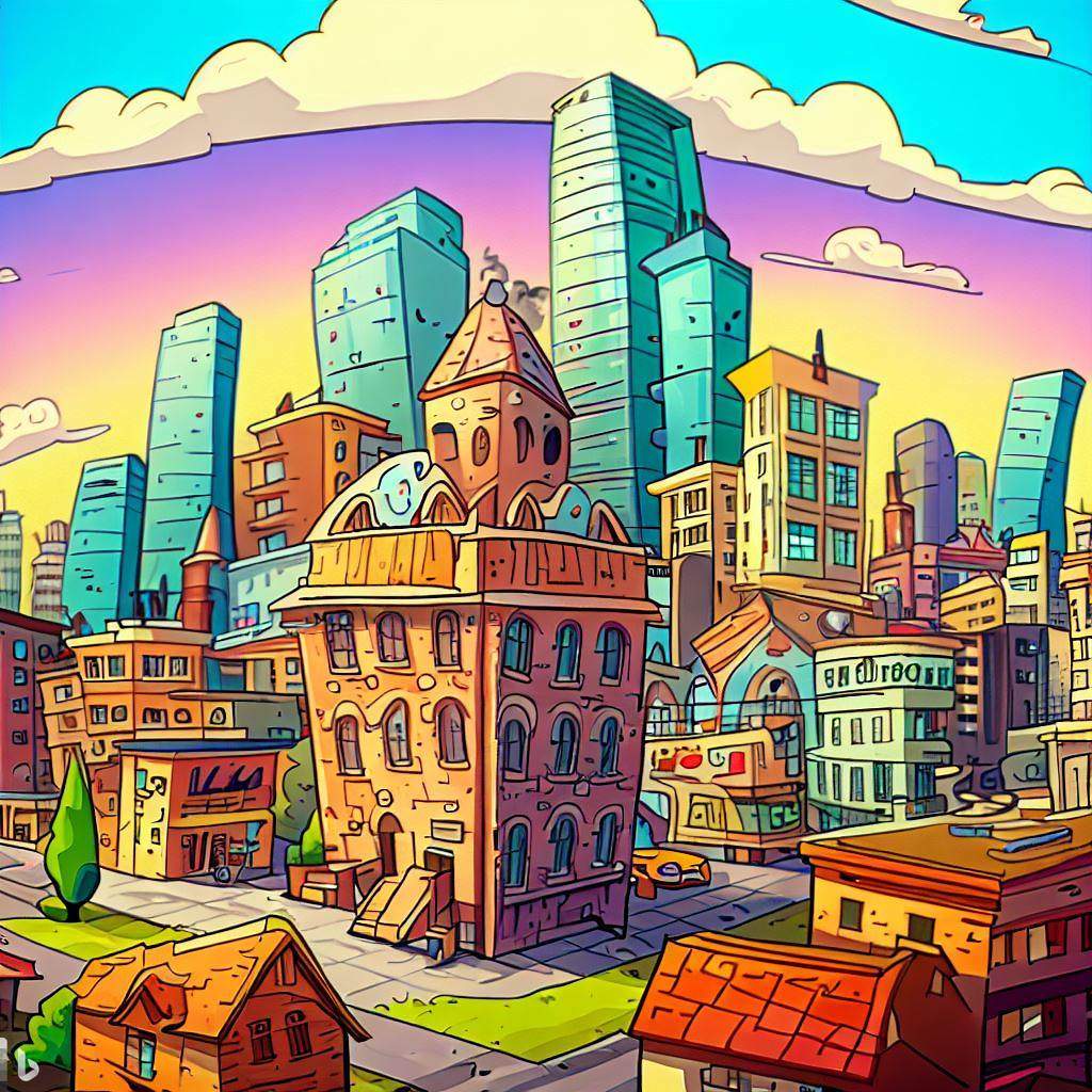 Solve City Scape jigsaw puzzle online with 196 pieces