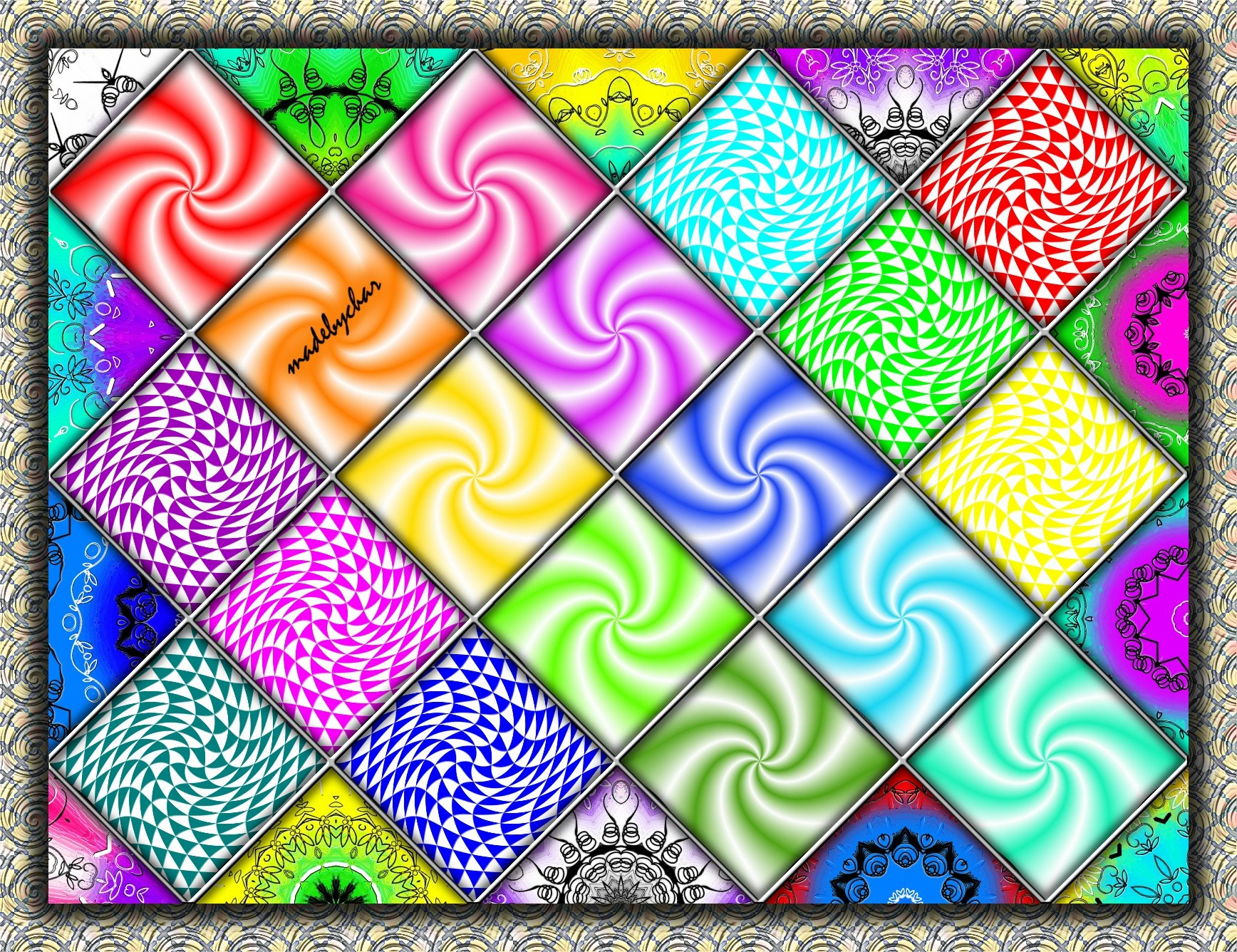 Solve Swirled... jigsaw puzzle online with 252 pieces