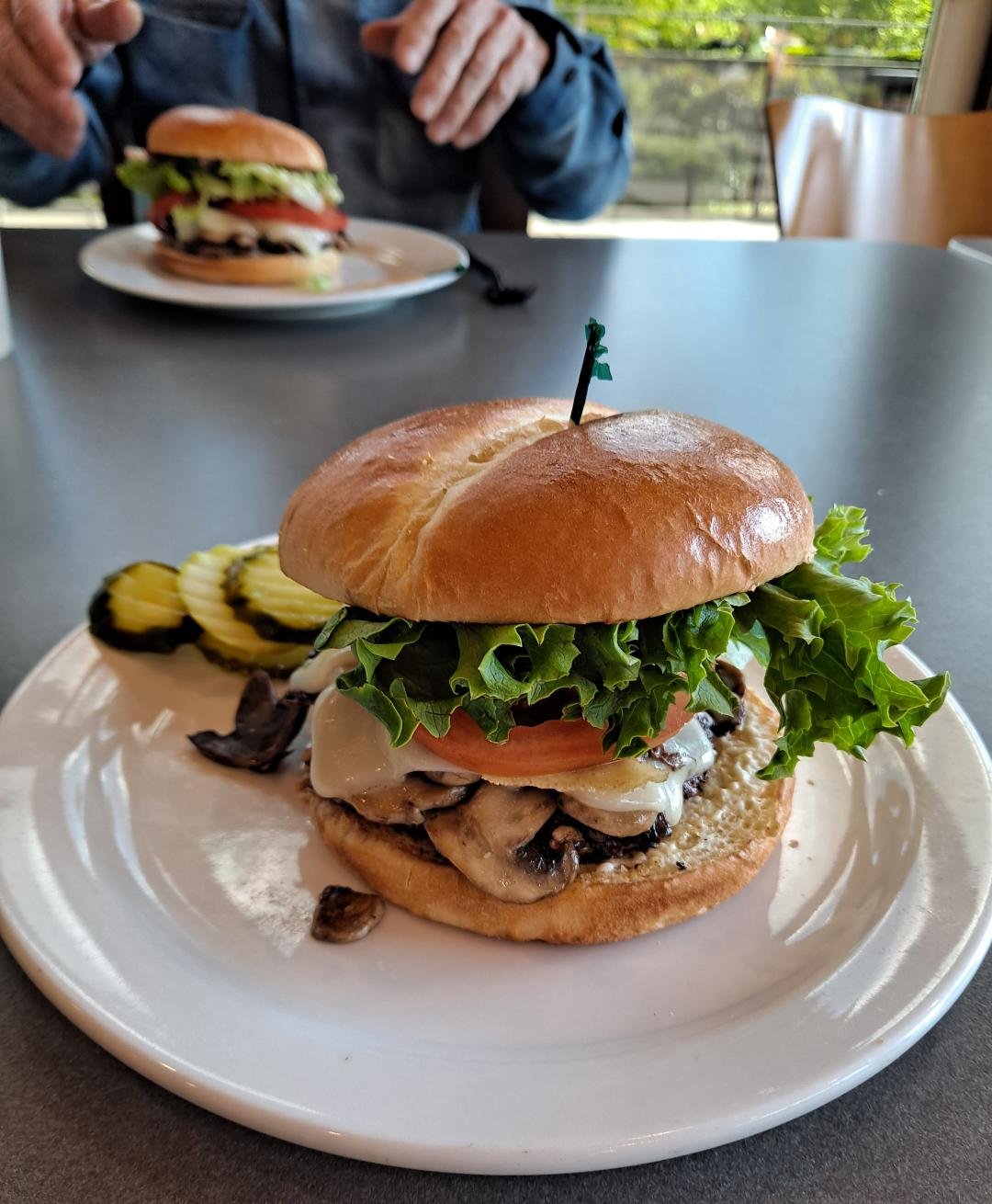 Solve Burger at Cornerstone Cafe jigsaw puzzle online with 99 pieces