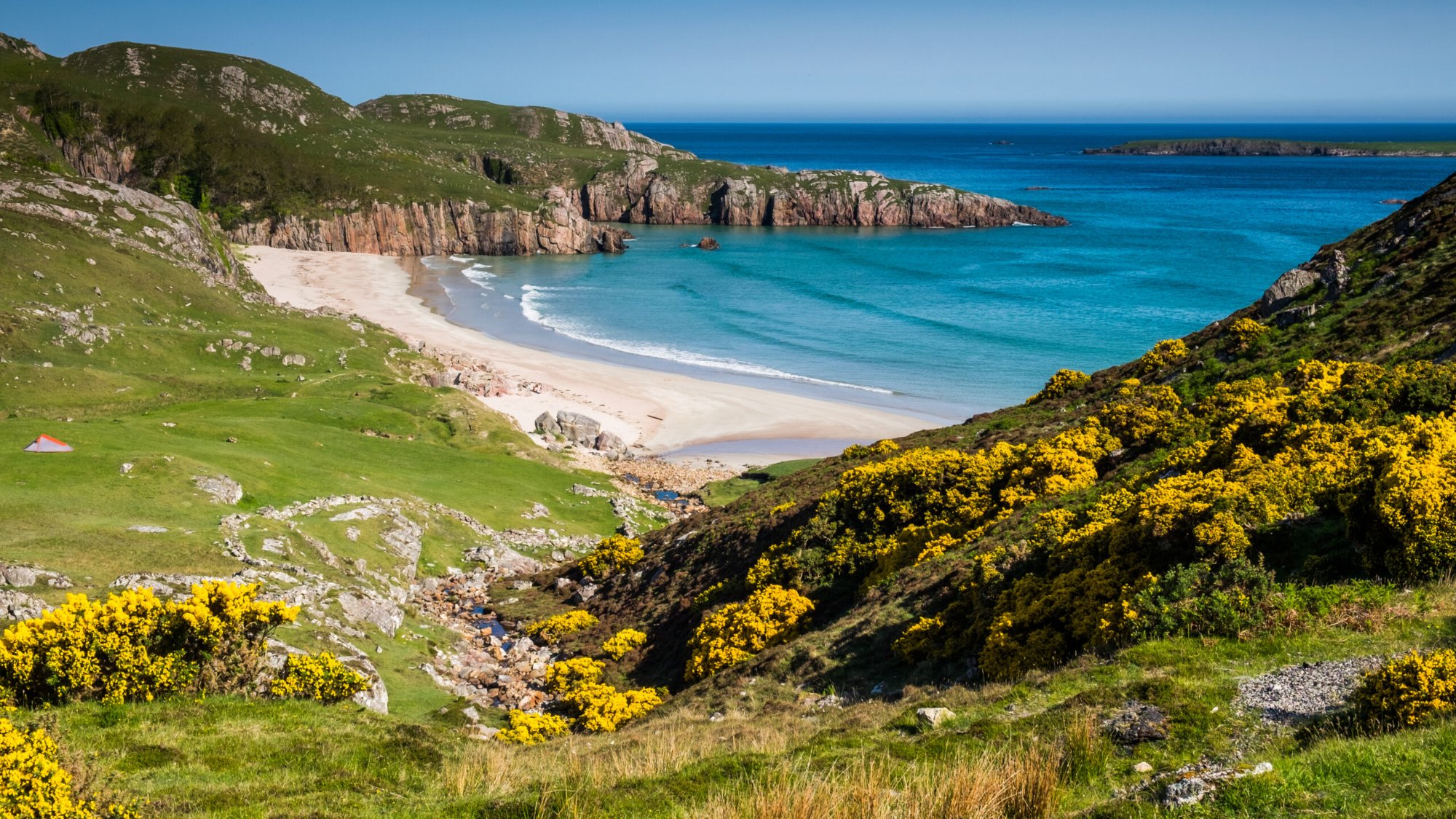 Solve Durness Beach, also known as Sango Bay, located in Durness ...
