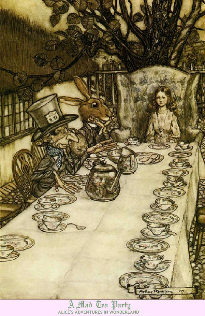 Solve A Mad Tea Party .... illustration by Arthur Rackham jigsaw puzzle ...