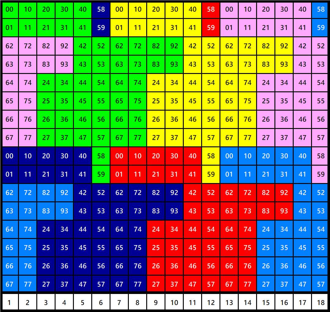 Solve Number 1250 tessellation 306 jigsaw puzzle online with 306 pieces