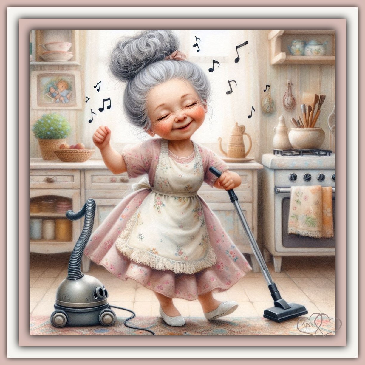 Solve Housework goes better with music :) jigsaw puzzle online with 64 ...
