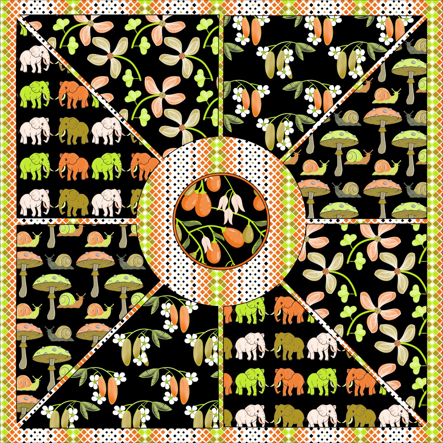 Solve October Mosaic 400 jigsaw puzzle online with 400 pieces