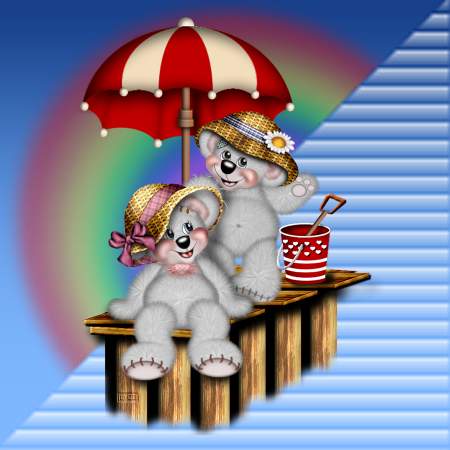 Solve Creddy Bears Friendship 25 jigsaw puzzle online with 25 pieces