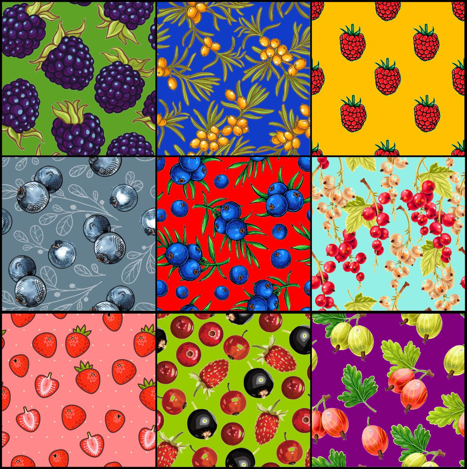 Solve Berry patterns 2 jigsaw puzzle online with 324 pieces