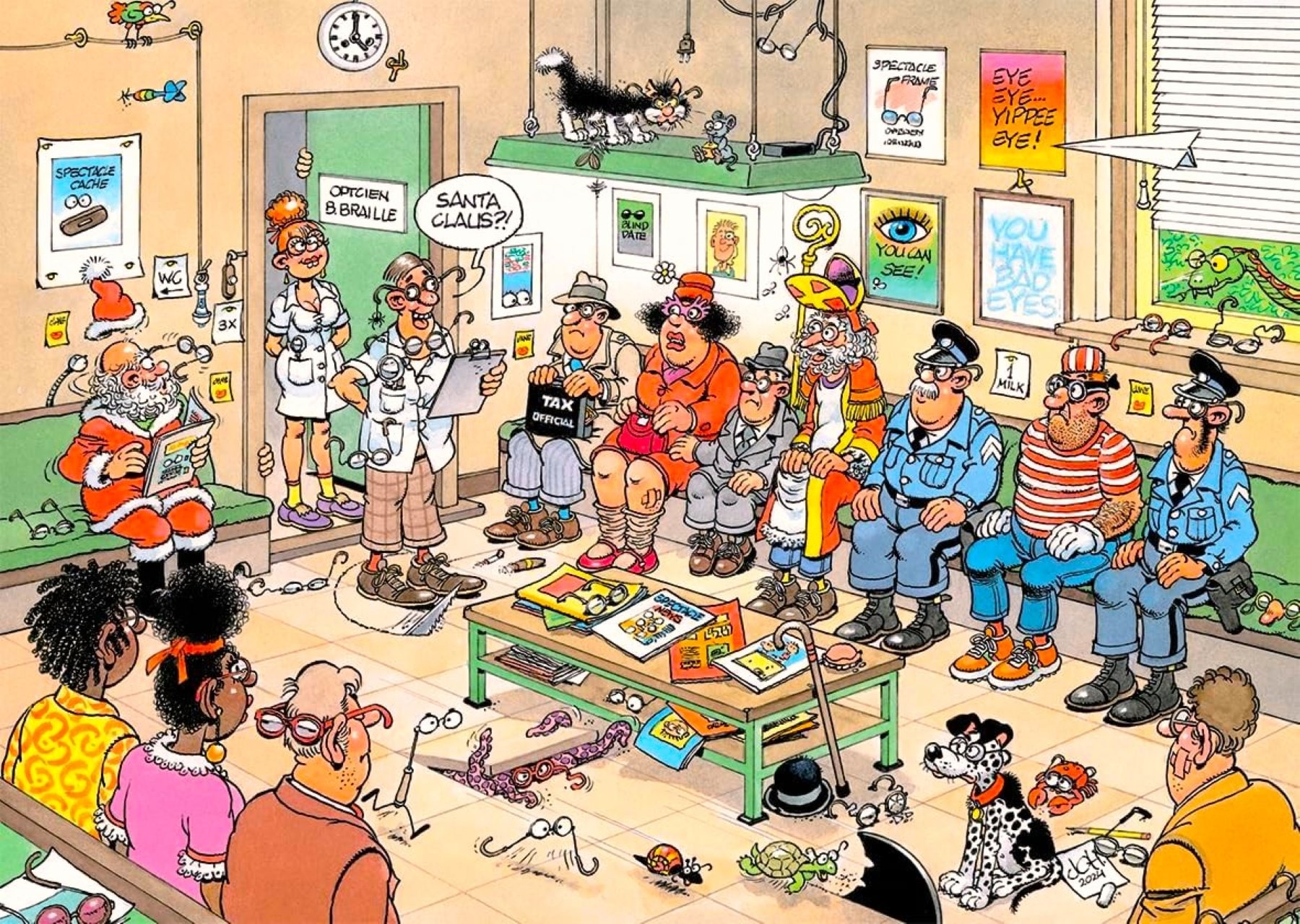 Solve The Optometrist jigsaw puzzle online with 88 pieces