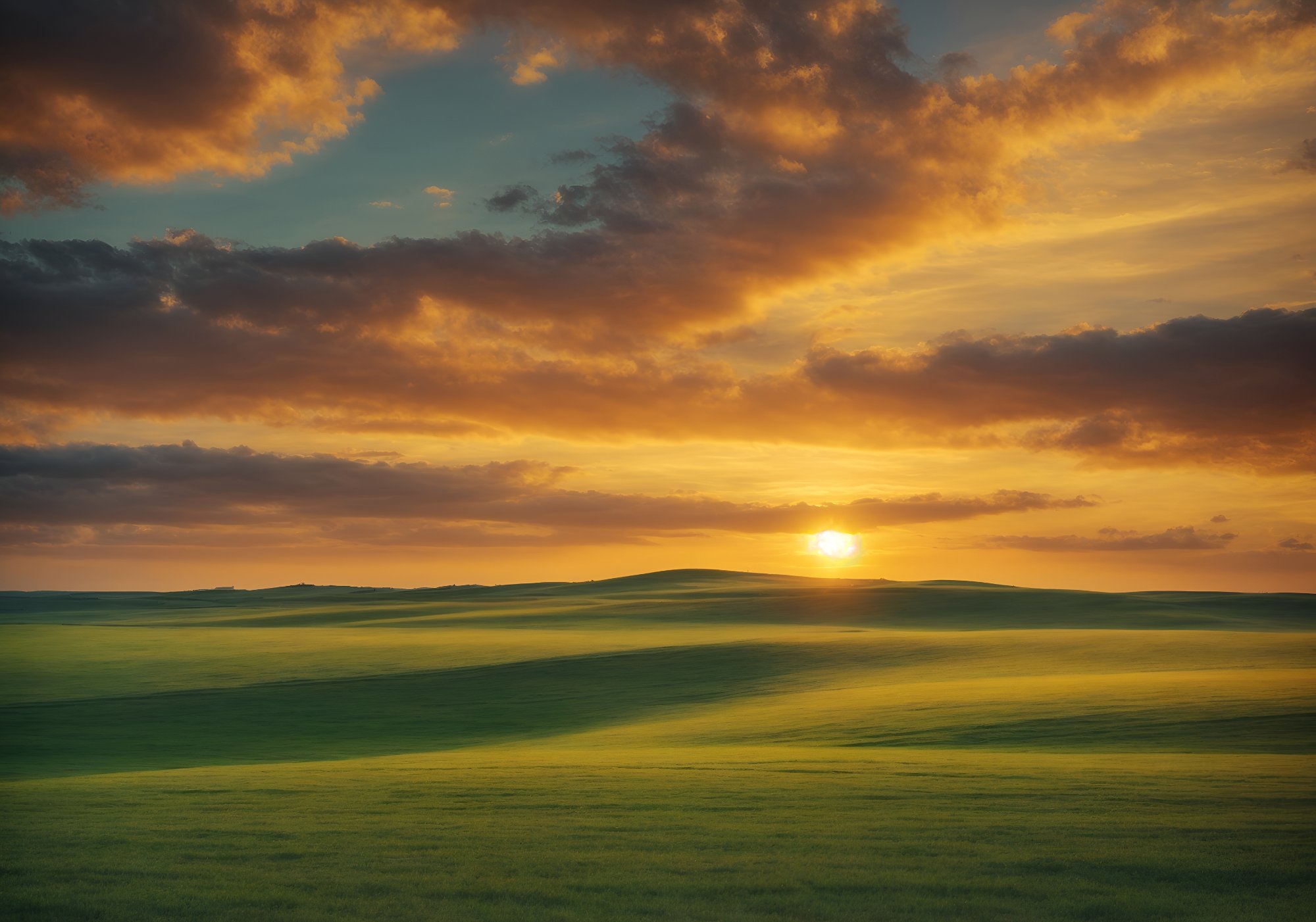 Solve Sunrise by Windows XP Wallpaper jigsaw puzzle online with 88 pieces