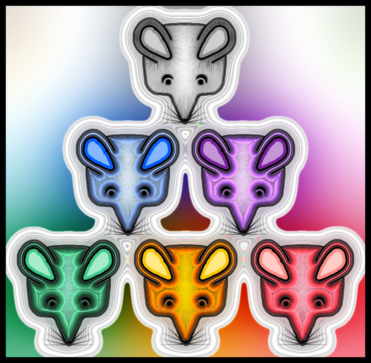 Solve 6 mice jigsaw puzzle online with 342 pieces