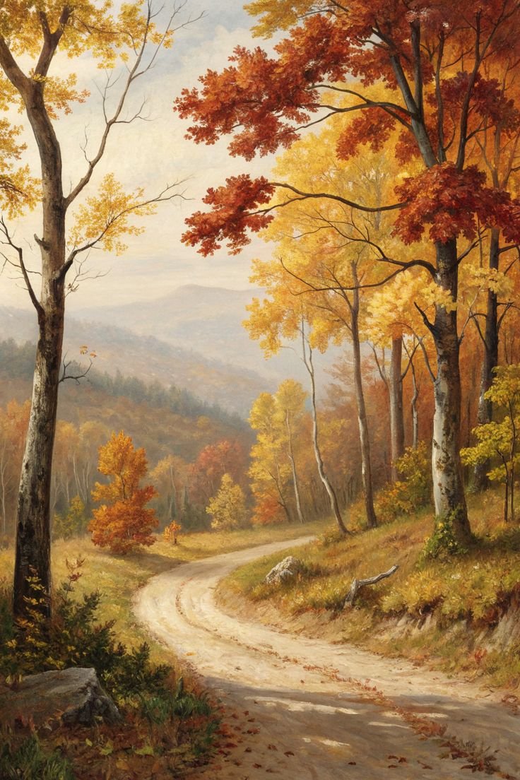 Solve Through Golden Autumn Forest jigsaw puzzle online with 54 pieces