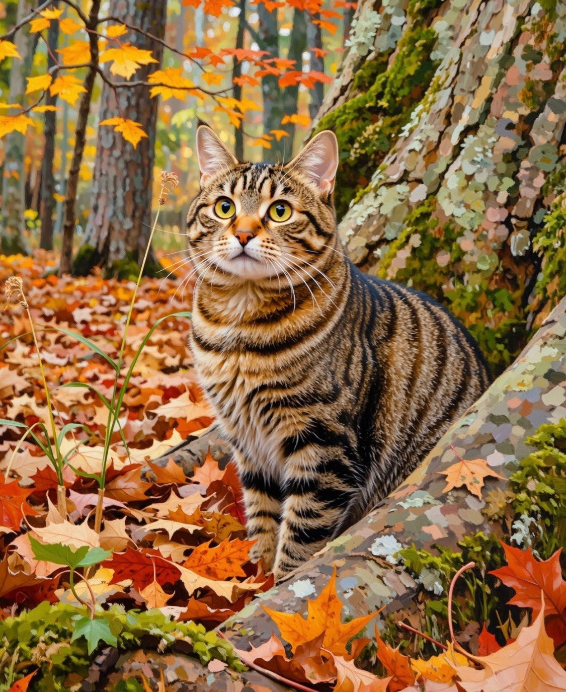 Solve poes in het bos jigsaw puzzle online with 180 pieces