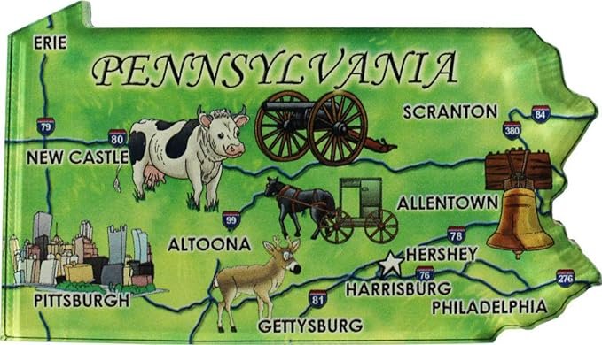 Solve Welcome to Pennsylvania! jigsaw puzzle online with 45 pieces