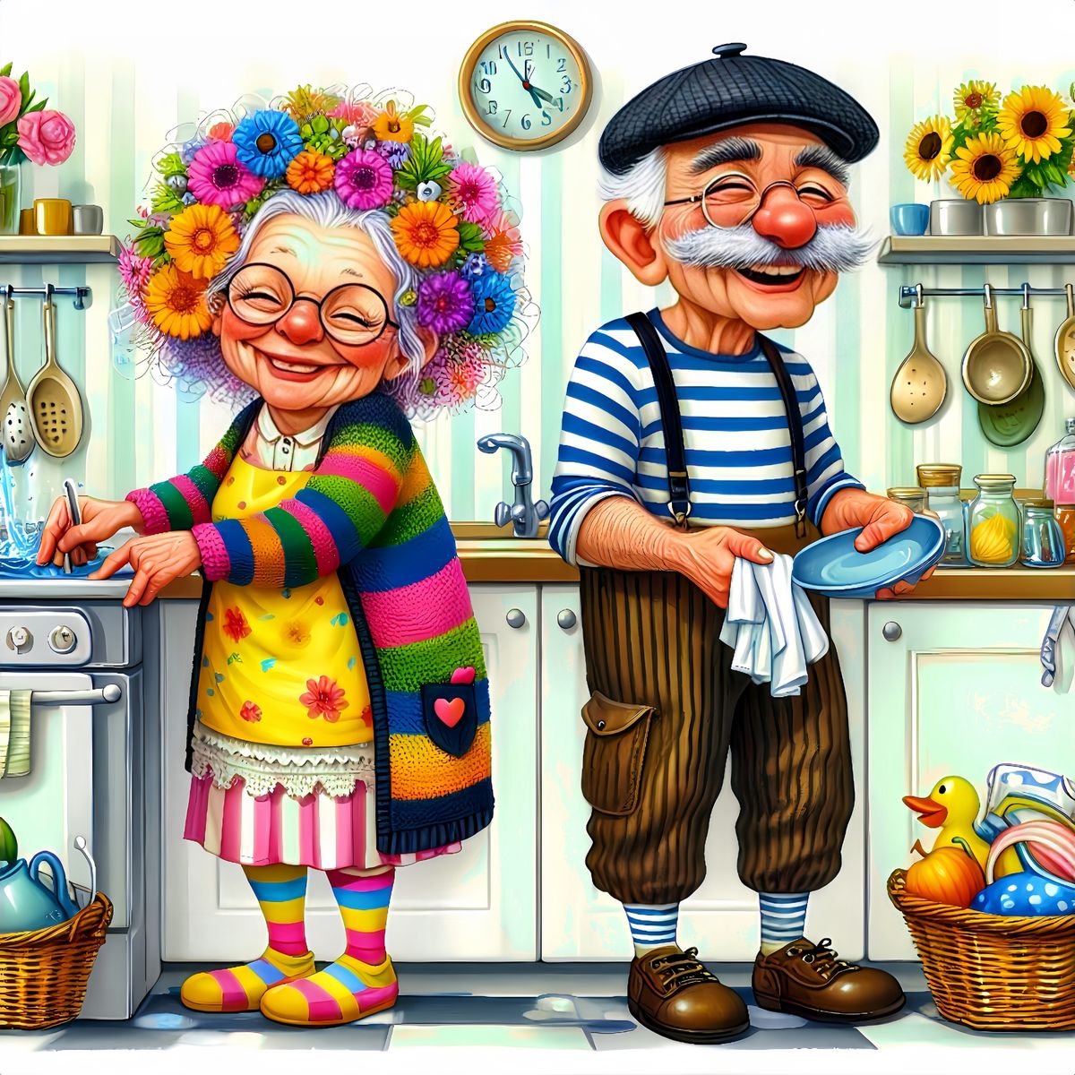 Solve Helping Clean Up jigsaw puzzle online with 81 pieces