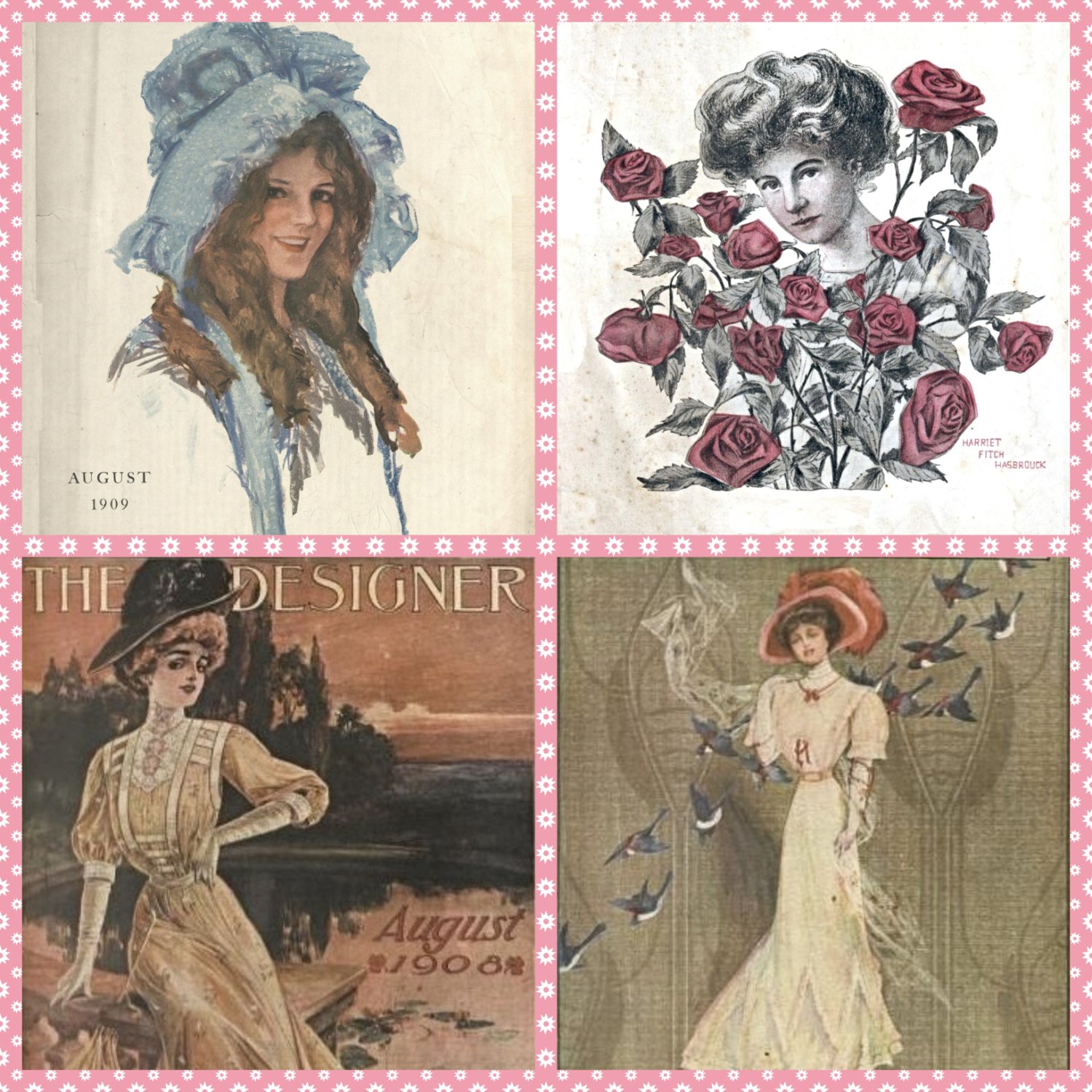 Solve Turn of the century fashion jigsaw puzzle online with 100 pieces