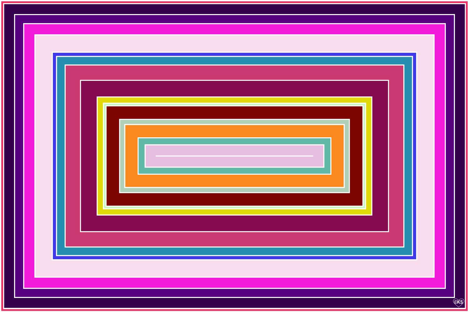 Solve Concentric Rectangles!! ~ M jigsaw puzzle online with 96 pieces