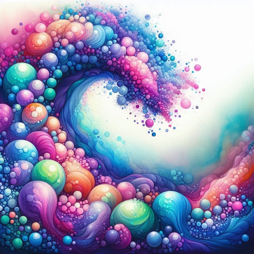 Solve Wave of color jigsaw puzzle online with 100 pieces