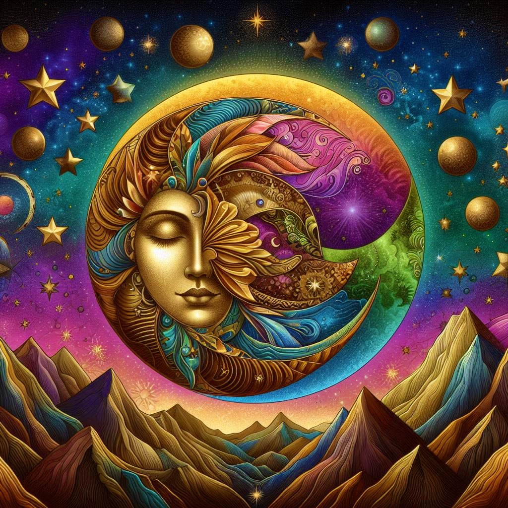 Solve Moon and Stars (Medieval) jigsaw puzzle online with 64 pieces