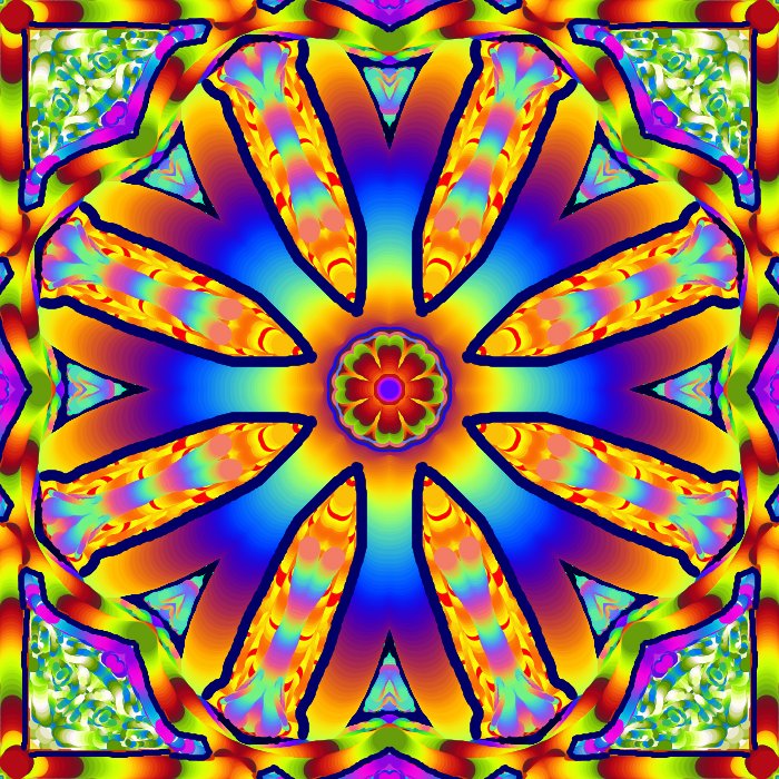 Solve kaleidoscope Design 232 jigsaw puzzle online with 16 pieces