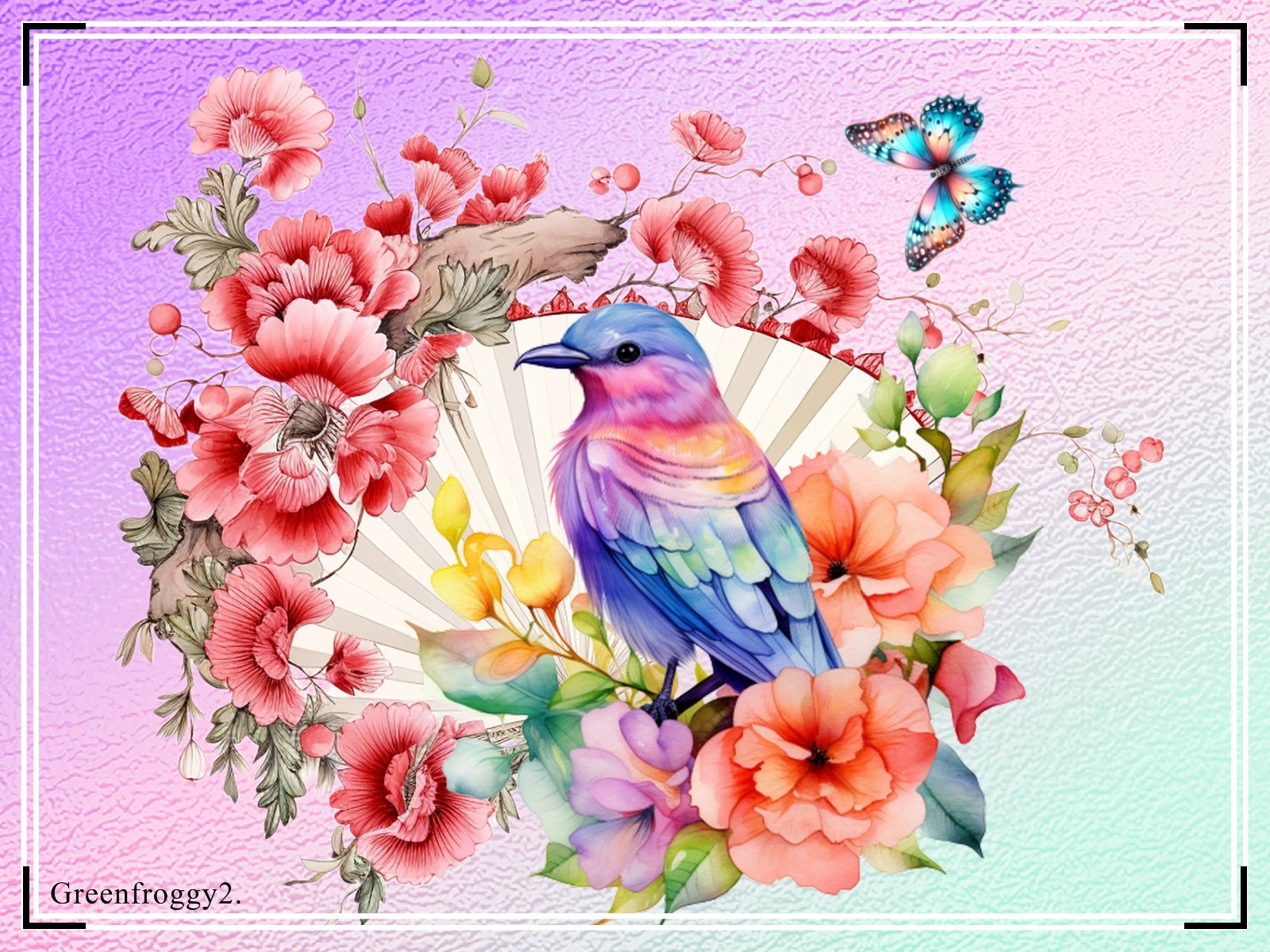 Solve PUZZLE - Bird On A Fan jigsaw puzzle online with 80 pieces