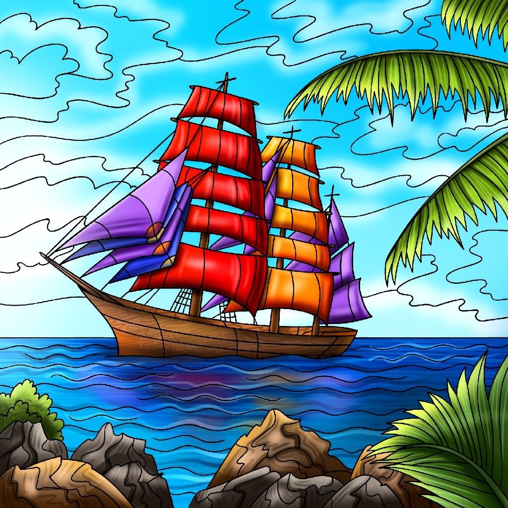 Solve PUZZLE - Setting Sails jigsaw puzzle online with 81 pieces