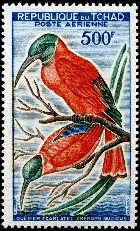 Solve Republique du Tchad Stamp jigsaw puzzle online with 84 pieces