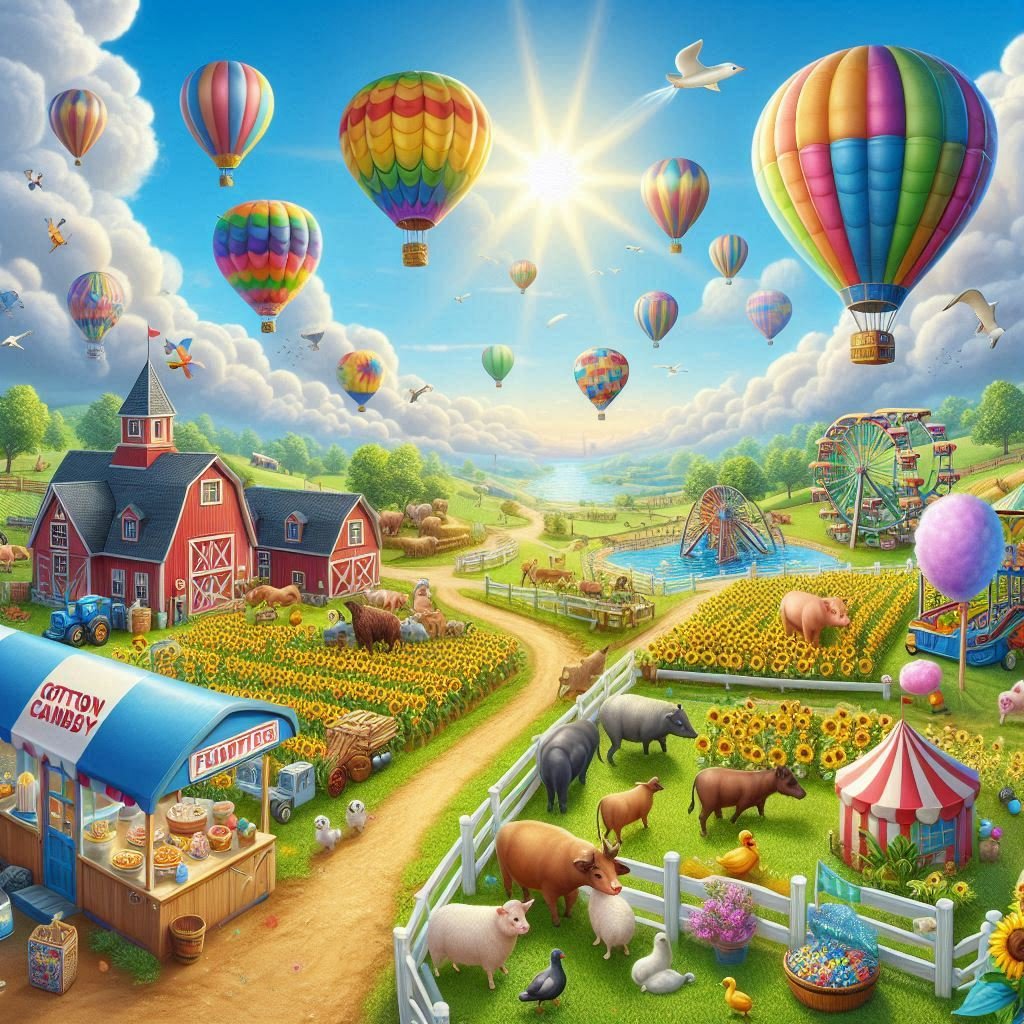Solve County Fair jigsaw puzzle online with 49 pieces