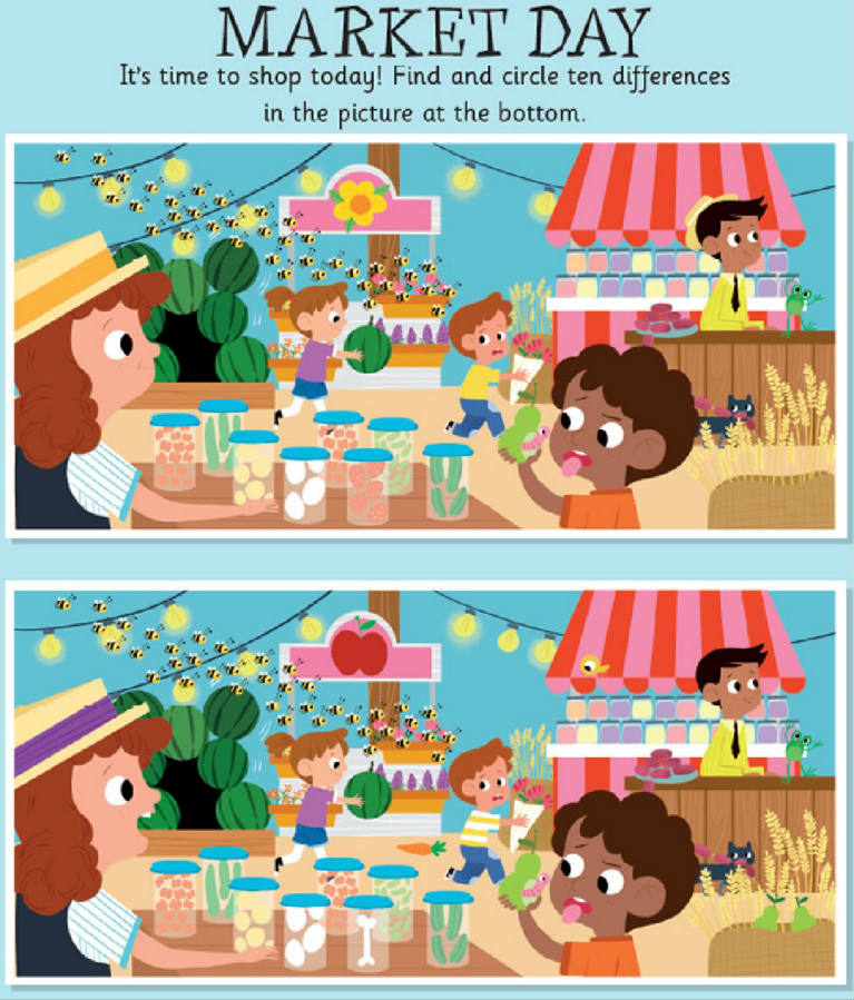 Solve Find the Differences *Market Day* ... answer in description ...